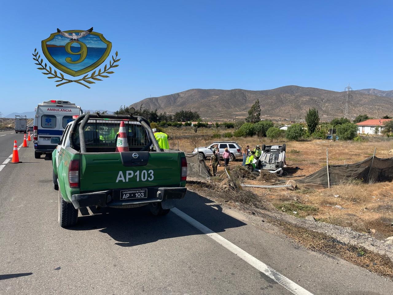 Coquimbo. Adolescente y adulto lesionados tras volcamiento vehicular de ...